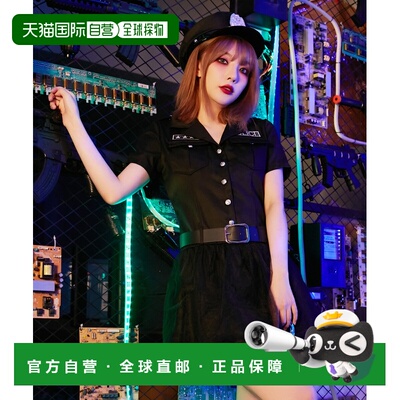 日本直邮Brightlele 女士 美式警察风格万圣节角色扮演套装 jys00