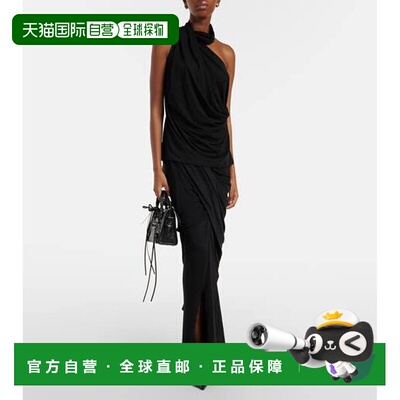 1h可退 香港直邮Entire Studios 女士 褶皱棉混纺针织长款半身裙