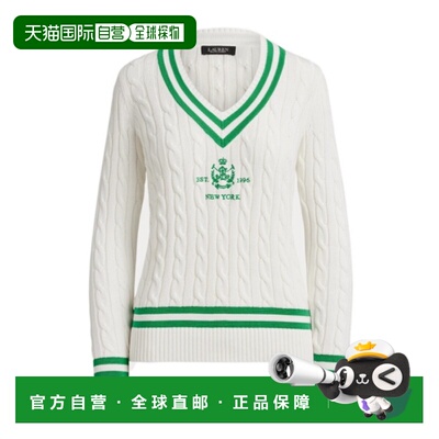 香港直邮Ralph Lauren V领学院风长袖针织衫 200P07026