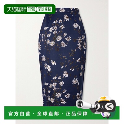 1h可退 香港直邮EMILIA WICKSTEAD 女士 Lorelei 罗缎中长半身裙