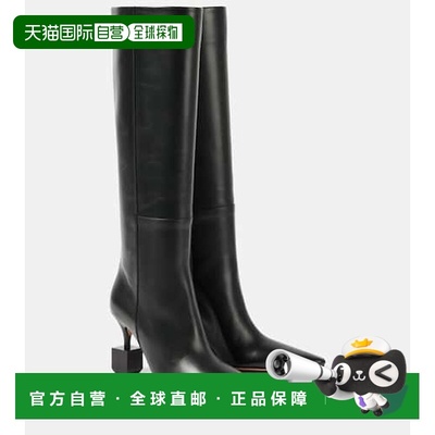 香港直邮Jacquemus 女士 THE BISOU 皮质及膝高跟靴子
