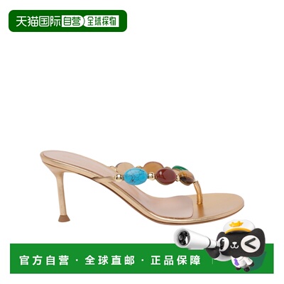 1h可退 Gianvito Rossi 圆头夹趾高跟凉拖 G1523070RICBNS