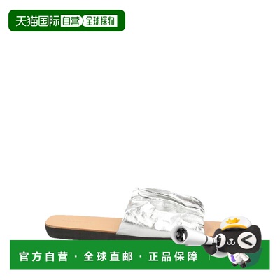 香港直邮Jil Sander 吉尔 桑达 女士 凉鞋 metal金属色 舒适时尚