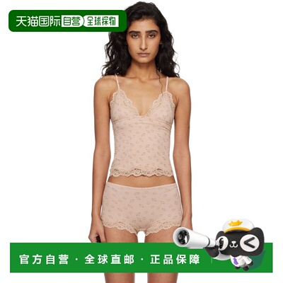 香港直邮SKIMS 女士 驼色 Fits Everybody 吊带背心 & 平角内裤套