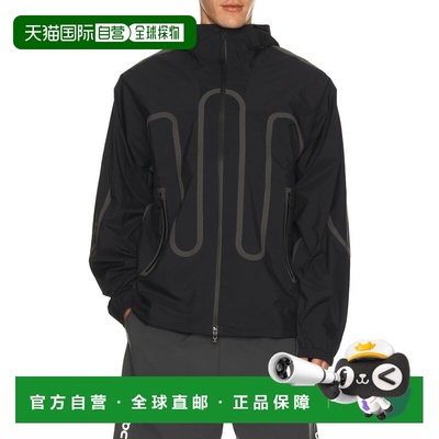 1h可退 香港直邮On 男士 x Ikon 防水夹克 1UF30080553 black黑色