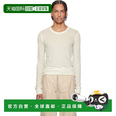 香港直邮rick owens 瑞克 欧文斯 男士 灰白色 Temple Basic 长袖