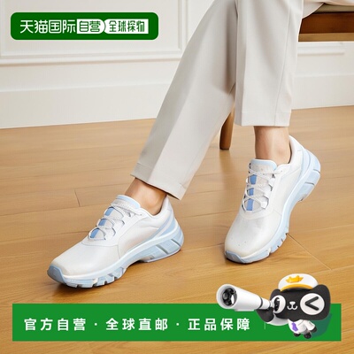 自营欧洲直邮On昂跑Cloudmonster女士霜白色/水洗蓝再生聚酯缓震