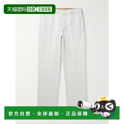 1h可退 香港直邮Loro Piana 诺悠翩雅 男士 Merse 直筒棉质斜纹布