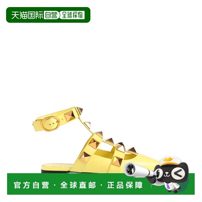香港直邮valentino 华伦天奴 女士 芭蕾舞鞋 yellow黄色 舒适时尚