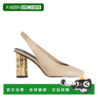 1h可退 香港直邮Givenchy 皮革拼接高跟凉鞋 BE4055E1J7
