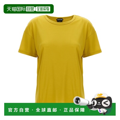 1h可退 欧洲直邮TOM FORD 女士T恤 TSJ383FAX835FG324 SS2023 黄