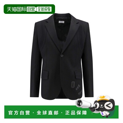1h可退 香港直邮off-white 男士 logo图案西装外套 OMEN094S24FAB