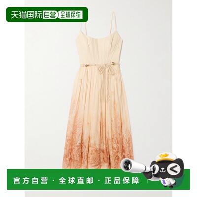 ZIMMERMANN 女士 Wanderlust 束身中长连衣裙 688 【付后1h可退】