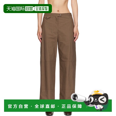 香港直邮calvin klein 女士 棕色 Gemma 长裤 VY00409Beluga