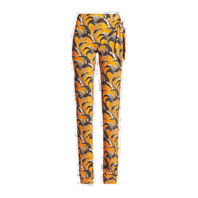 香港直邮Paco Rabanne 抽象印花结饰细节长裤 22FJPA215VI0202V80