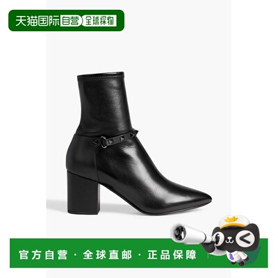 1h可退 香港直邮valentino 华伦天奴 女士 铆钉皮质短靴 W2S0U89A