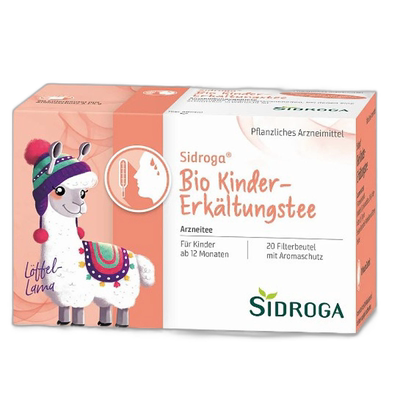 欧洲直邮Sidroga儿童有机无糖茶包冲剂感冒发烧20包效期26年11月