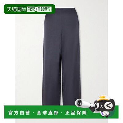 1h可退 香港直邮Staud 女士 Stroll 真丝混纺缎面阔腿裤 R26R4119
