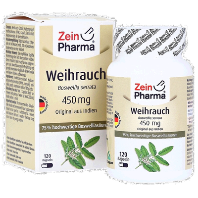 欧洲直邮德国彩恩ZeinPharma乳香酸450mg关节炎消炎化瘀胶囊120粒