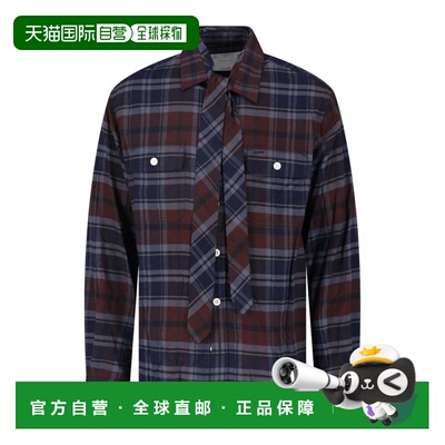 香港直邮SACAI 男士衬衫 2604100M605 AW2026 棕【付后1h可退】