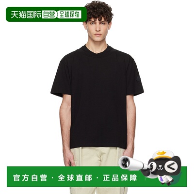 香港直邮Moncler 盟可睐 男士 黑色 Archivio Layered T 恤 K1091