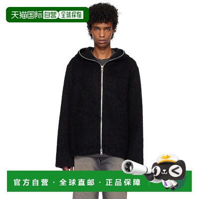 1h可退 香港直邮Our Legacy 男士 黑色拉链连帽衫 M4243FBH