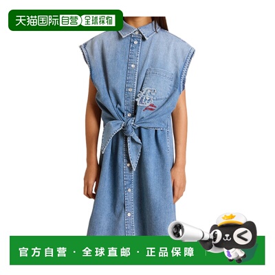 香港直邮Golden Goose Deluxe Brand 牛仔连衣裙 GKP02216.P00193