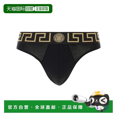 香港直邮Versace 希腊回纹丁字裤 AU1000221A10011范思哲