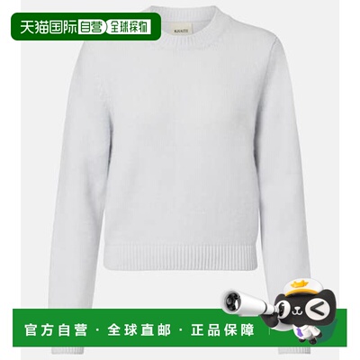 香港直邮KHAITE 女士 Leta 羊绒毛衣 blue蓝色 舒适时尚