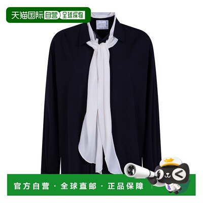 香港直邮SACAI 女士衬衫 2608686001 AW2026 黑色 长袖衬衫