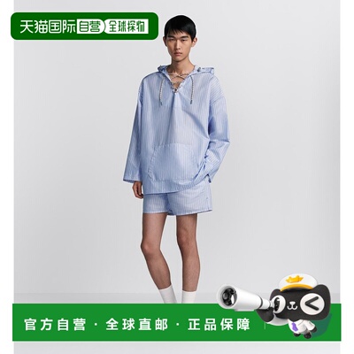 香港直邮Dior 徽标连帽休闲夹克 483C623A5808长袖迪奥