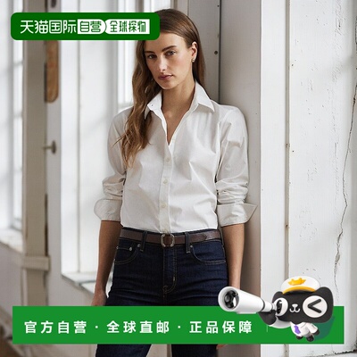 自营欧洲直邮RalphLauren拉夫劳伦 Lauren Petite防皱棉质衬衫
