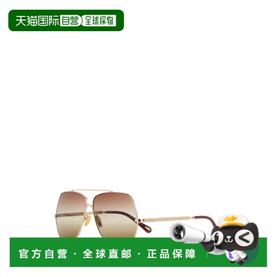 1h可退 香港直邮CHLOÉ 女士太阳镜 CH0278S00162 SS2025 银色 Pla