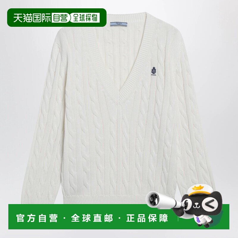 欧洲直邮PRADA 女士针织衫 P24D3MOOO19VLF0009 AW2026 白色