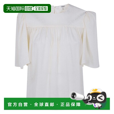 香港直邮CHLOÉ 女士衬衫 CH26UHT55332103 SS2026 白色 Minimal S