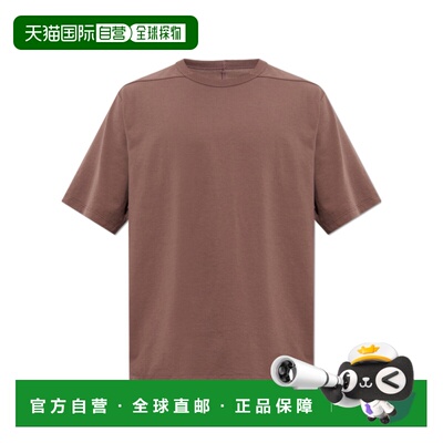 香港直邮RICK OWENS 男士T恤 RU02F4232JA86 AW2026 棕色 短袖T恤