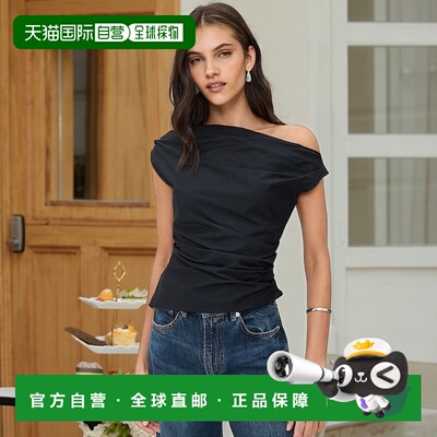 香港直邮Staud 女士 Phare 上衣 black黑色 舒适时尚