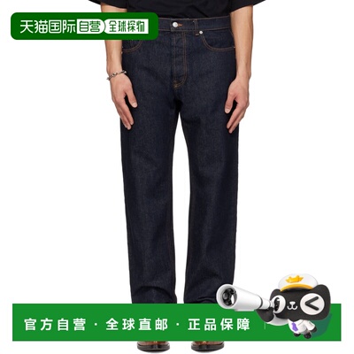 香港直邮Moschino 莫斯奇诺 男士 海军蓝 Tape 牛仔裤 261ZZ03480