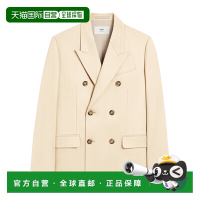 香港直邮Ami Paris 双排扣夹克 FBV002WV0058.