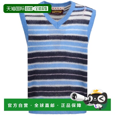 1h可退 香港直邮Marni 玛尼 男士 V领针织背心 CVMG0136Q0UFU178