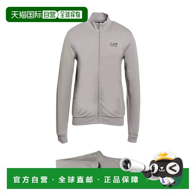 1h可退 香港直邮Ea7 男士 Tracksuits 运动装 grey灰色 舒适时尚