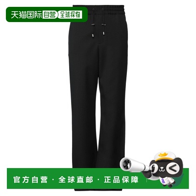 1h可退 香港直邮Balmain 巴尔曼 男士 休闲长裤 black黑色 舒适时