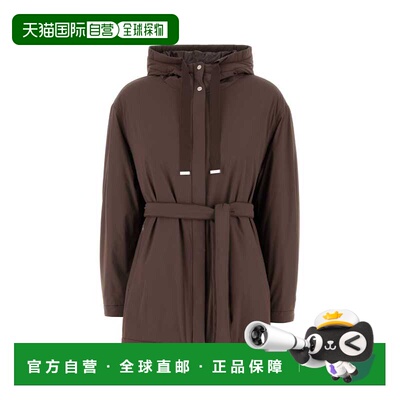 1h可退 香港直邮Herno 女士 棕色弹力尼龙夹克 GC00068DR12387SZ8