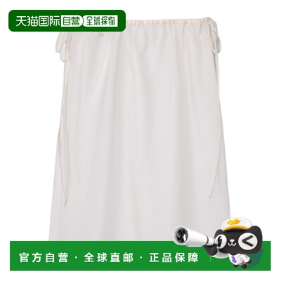 香港直邮DUNST 女士半身裙 UDSK6A208IVIVORY SS2026 白色 透视叠