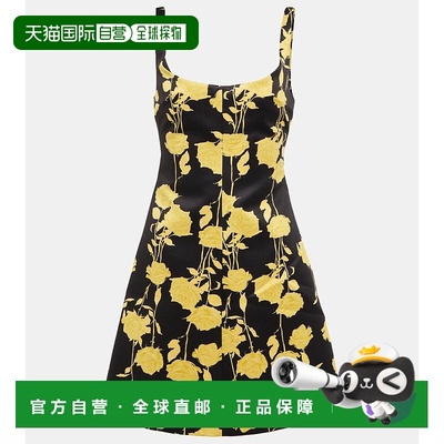 香港直邮EMILIA WICKSTEAD 女士 Talia 花朵塔夫绸罗缎迷你连衣裙