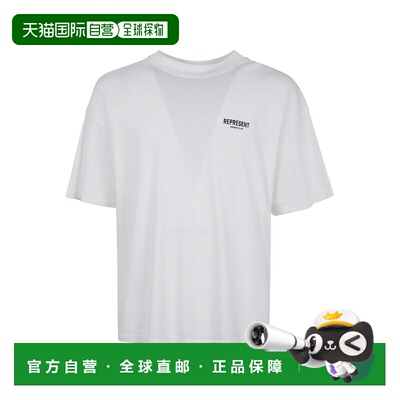 香港直邮Represent 男士T恤 OCM41114FLAT AW2025 白色 Owners Cl