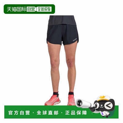 自营欧洲直邮Rossignol Sapa女士黑色聚酯纤维越野跑短裤运动