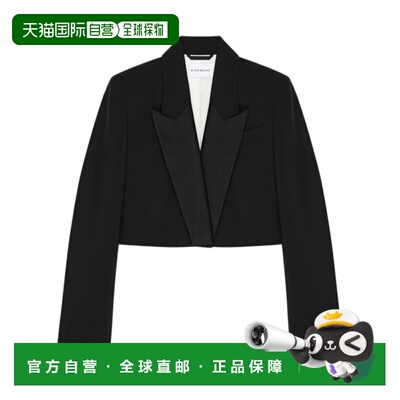 香港直邮GIVENCHY 女士西服 BW30RK100H001 SS2026 黑色 长袖夹克
