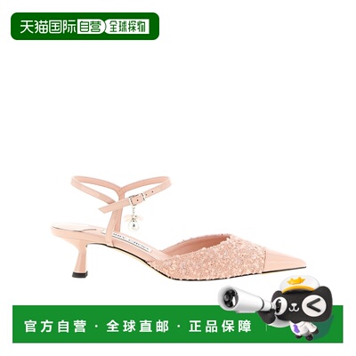 1h可退 Jimmy Choo 尖头高跟凉鞋 ARENSB45FVTROSEROSE单鞋