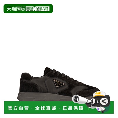 香港直邮PRADA 男士休闲鞋 2EE455FG000D7RF0002 AW2025 黑色